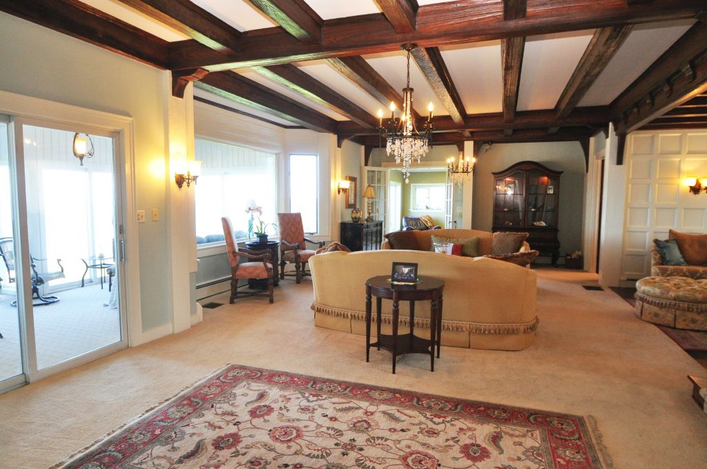 424 Beach Ave Grand Parlor of Waterfront Estate For Sale